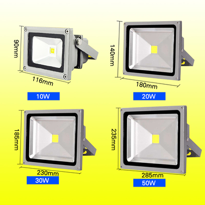 LED投光灯100W户外室外灯泛光灯防水广告灯20W30W50W400W投射灯瓦