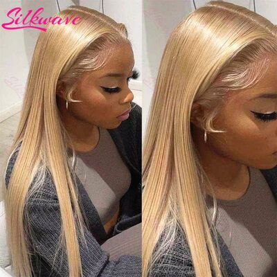 13x4 Straight Honey Blond Lace Front Wigs Human Hair 13x6 Hd