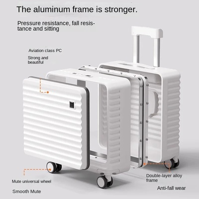 Front Opening 18/20 inch Suitcase Cabin Luggage Small 16 in