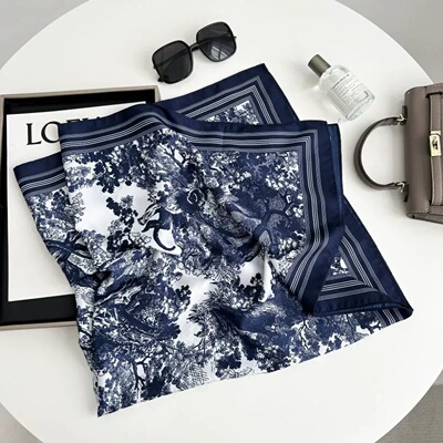 Spring Scarf Women's Luxury Design Scarf Silk Smooth Scarf