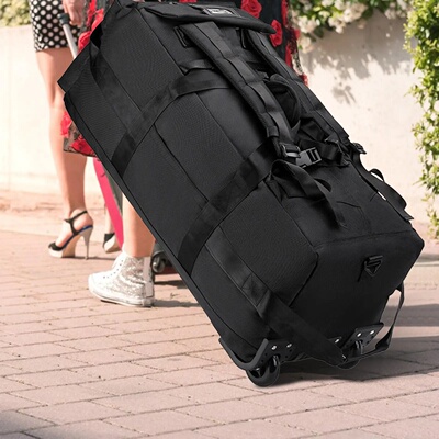 Wheeled Duffel Bag Rolling Garment Bag Large Portable Overn