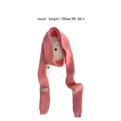 Trendy Korean Style Y2K Thin Scarf Soft Rainbow Color Long