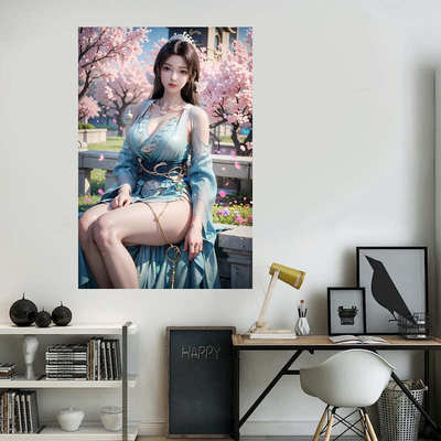 凡人修仙传宋玉墙贴美少女卧室房间自粘墙贴画装饰贴画遮丑补洞