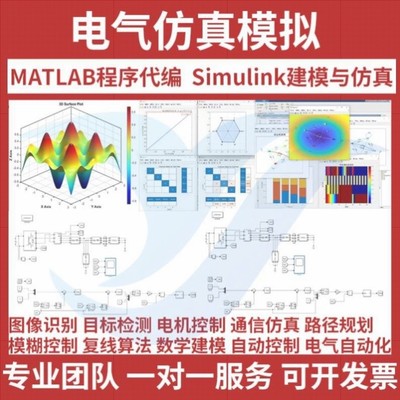 matlab代码帮做画图像通信simulink电气彷真设计业建模型程序覆现