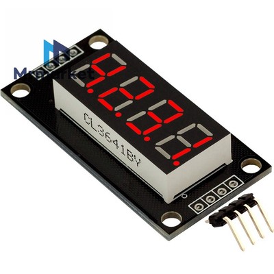 0.36寸四位数码管TM1637模块 白/红/黄/绿/蓝 显示