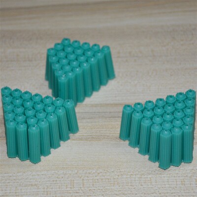 蓝色6X29塑料膨胀管6mm6厘胶塞加硬型涨塞墙塞胀塞胶粒M6