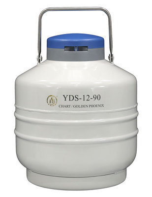 12L成都金凤厂家直发查特YDS-12-90-9液氮生物容器液氮罐