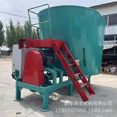 立式养牛场拌草机九立方双绞龙搅拌机TMR饲喂绞龙拌料机草料饲喂