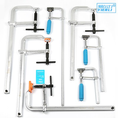 易尔力F夹子 全钢锻造重型F夹 快速木工夹 G/F夹 固定夹具 L型夹