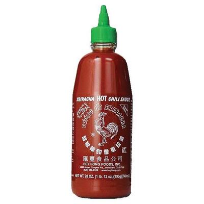 美国汇丰sriracha红公鸡是拉差辣椒酱甜辣香辣酱健身美味蘸料酱