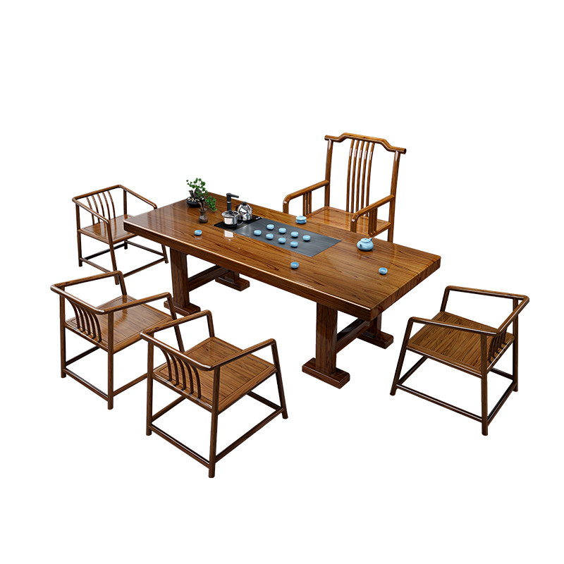 实木大板茶桌椅功夫茶台办公室新泡茶桌茶具体