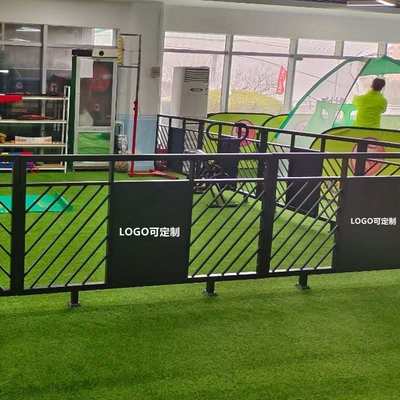 健身房护栏私教区铁艺围栏拳击健身房围栏过道半截镂空矮隔断装饰