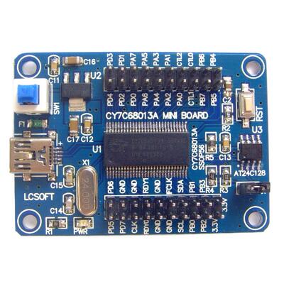 EZ-USB FX2LP CY7C68013A USB 核心板 开发板 逻辑分析仪