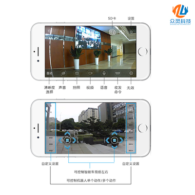 Wifi摄像头视频传输模块 机器人智能车远程控制串口透传安卓/IOS