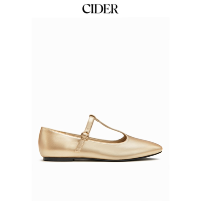 CIDER2026春季新品T字带方头玛丽珍平底鞋115084792
