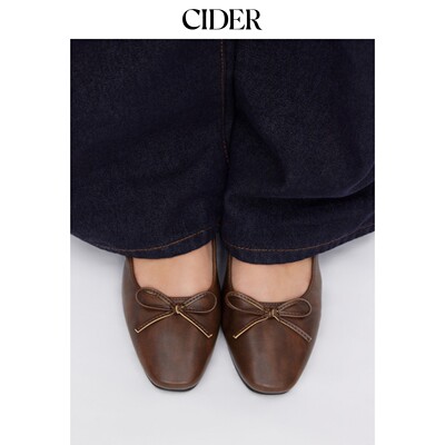 CIDER2026夏季新品蝴蝶结后空跟平底鞋115006973