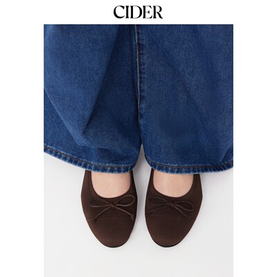 CIDER2026春季新品蝴蝶结玛丽珍平底鞋115101044