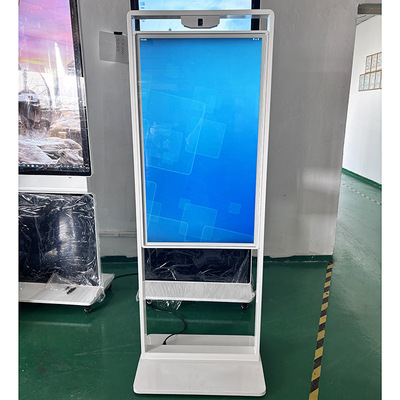 434955寸双杆立式广告显示屏落地安卓广告机触摸一体机高清显示