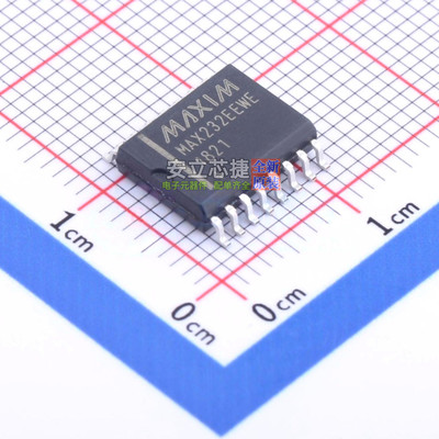 RS232芯片 MAX232EEWE+ SO-16 MAXIM(美信) 电子元件配单全新原装