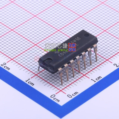 反相器 CD40106BE DIP-14 TI/德州 电子元器件配单全新原装