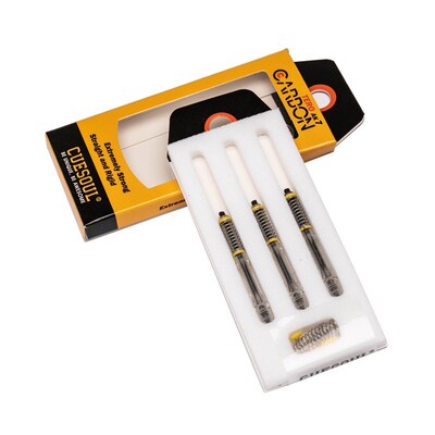 CUESOUL/Q獣3支装碳纤棒飞镖镖杆配件AK4镖叶旋转尾翼AK7细腰标杆