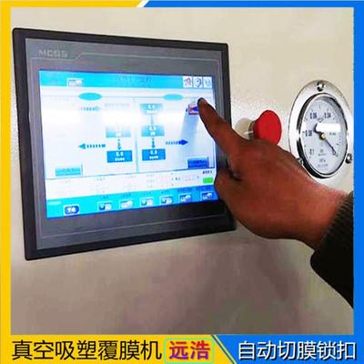 凹槽多层颗粒板吸塑机真空压膜密度板PVC覆膜机数控真空覆膜机