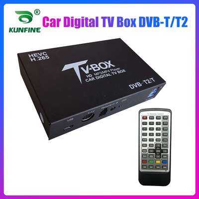 车载电视信号盒DVB移动数字电视盒DVB-T2 HEVC H.265接收调谐器盒