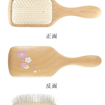 丝域养发原木顺发梳钢针梳坚实耐用头皮按摩梳气垫梳缓冲抗菌包邮