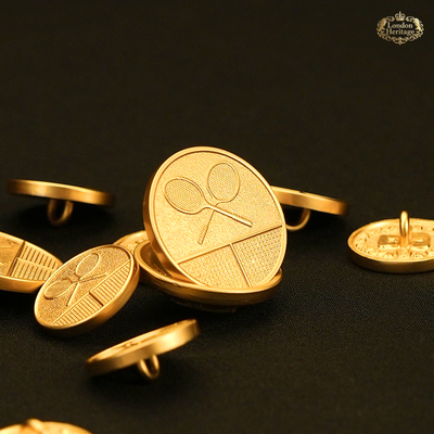 London Heritage英国皇家工艺海军布雷泽镀24K网影金章限量版纽扣