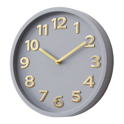 简约现代挂钟卧室客厅装饰创意静音圆形无玻璃免打孔时钟表太阳3