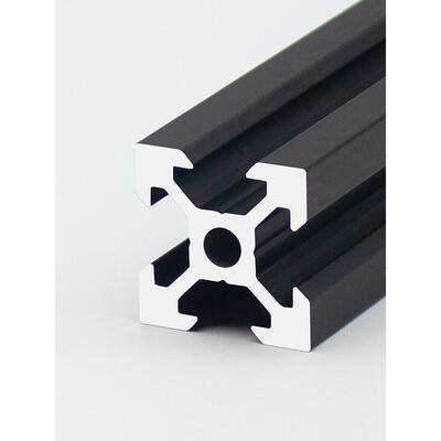 2020欧标V槽黑色铝型材2020v-slot铝材3D打印机型材2020V槽