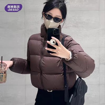 唐狮DESSO冬季新款肯豆风娃娃领黑金多款羽绒服加厚保暖外套F2