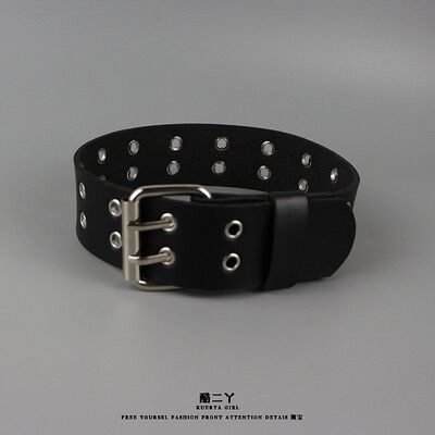 Lolita赛博朋克哥特亚文化废土排扣臂环项圈军lo手臂带y2k配饰潮