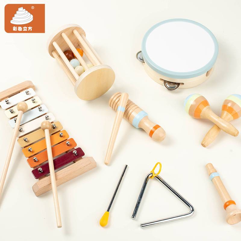 新品木制儿童奥尔夫乐器套装玩具幼儿园科教早教打击音乐组合教具