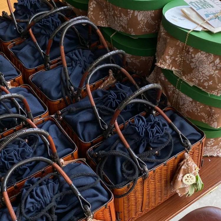 2024粽子礼盒手提端午节礼品盒外包装盒咸鸭蛋粽子茶叶包装盒空盒