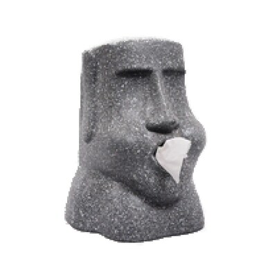 Moai Tissue box复活节石头人像纸巾盒摩艾纸巾抽 抽纸盒创意家居