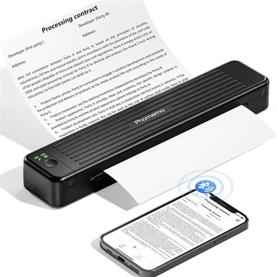 Thermal transfer plain paper a4 printer bluetooth no ink