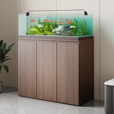 鱼缸柜底柜实木客厅小型家用水族馆专用定制柜承重放置柜鱼缸架子