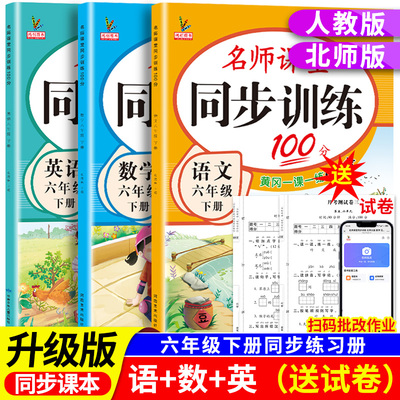 小学6年级上下册同步训练练习册