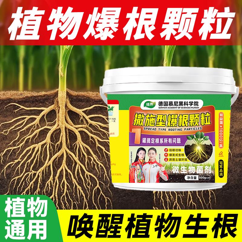 植界爆根颗粒微生物菌剂强力生根壮苗改善土壤通用型植物壮苗颗粒