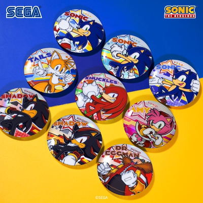 刺猬索尼克B款马口铁徽章盲盒