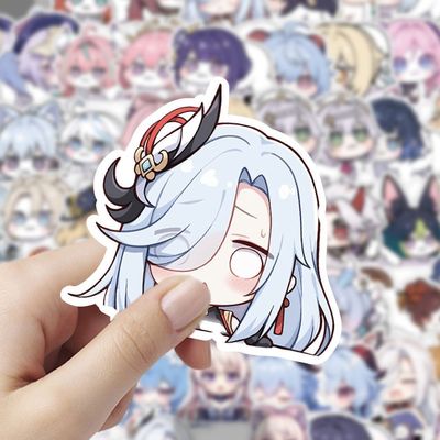 120张原神Q版表情贴纸游戏角色同款手账手机笔记本通用防水小贴画