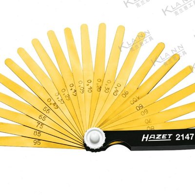 德国HAZET 2147  2147MS 公制塞尺 塞规 20件套 不锈钢和黄铜两种