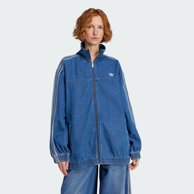 滔搏adidas阿迪达斯三叶草女子DENIM OSTT运动健身夹克外套JY2896