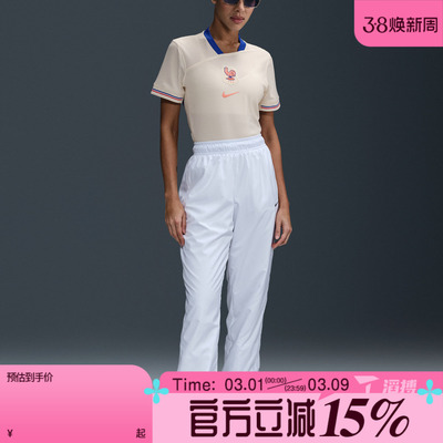 滔搏NIKE耐克女子FFF W NK DF STA运动休闲短袖T恤FZ9129-110