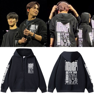 2025NCT127世巡演唱会TheMomentum周边同款卫衣服印花拉链帽开衫