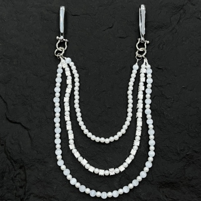 原创小众设计三层珍珠腰链