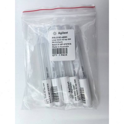 5183-4693安捷伦细径锥不分流衬管带玻璃毛脱活5支/包Agilent