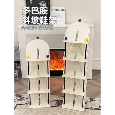 チュシンミ-爆款家用斜坡鞋架多层轻奢免安装折叠简易可移动