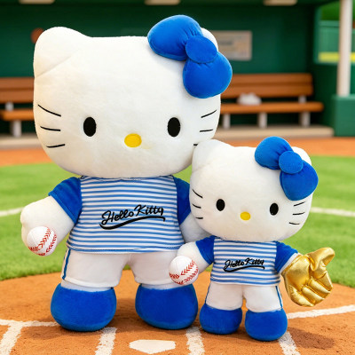 HelloKitty棒球服玩偶公仔睡觉抱枕娃娃毛绒玩具送女朋友生日礼物